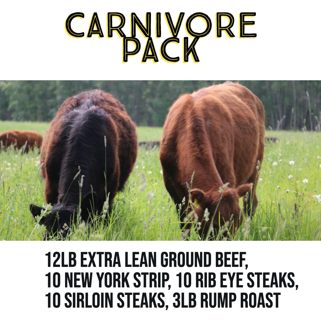Carnivore Pack- Organic, Grass Finished- 30 lb of Beef – HovenFarms